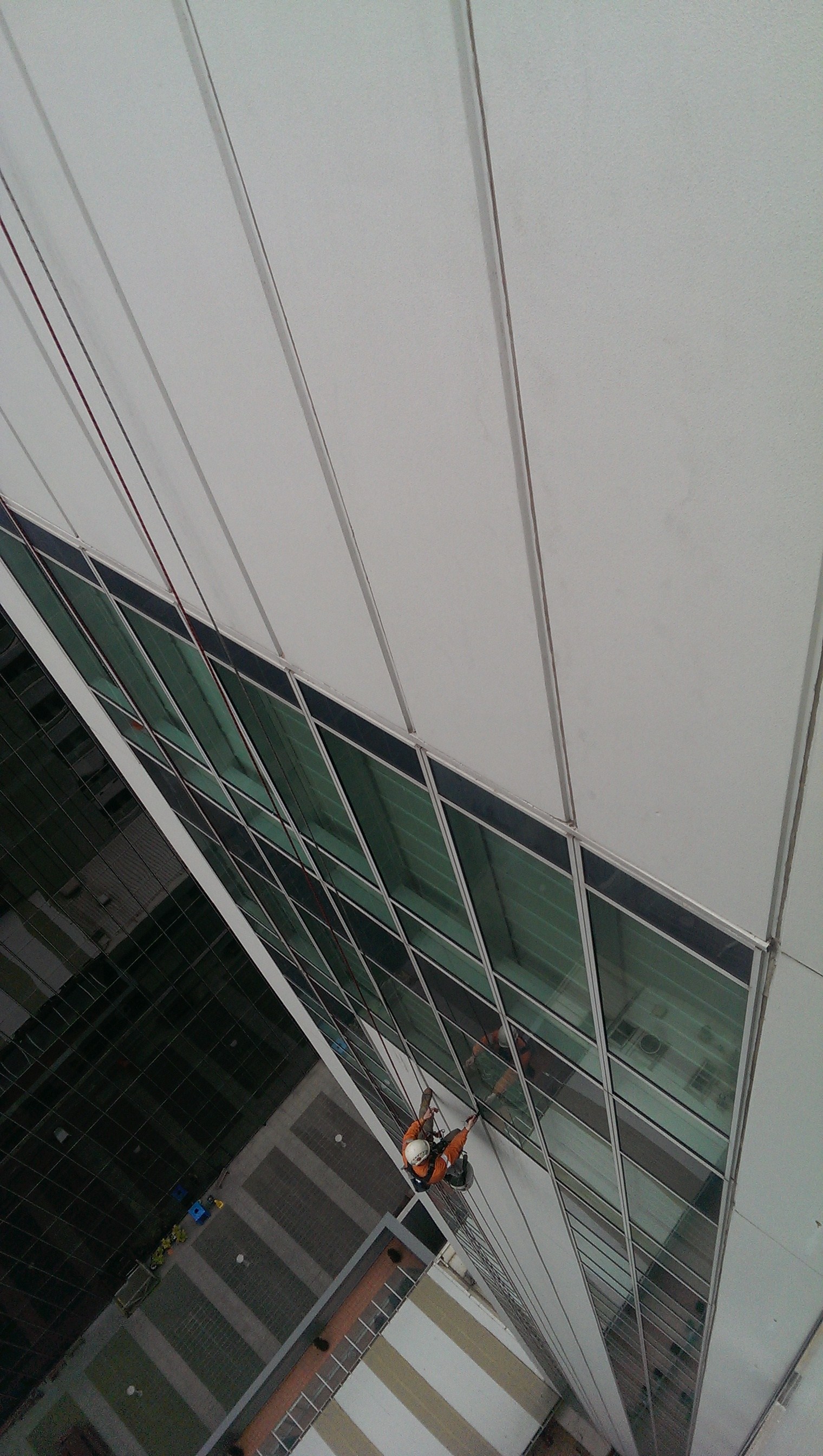 Window cleaning via Rope Access - Ropepro High Access Services