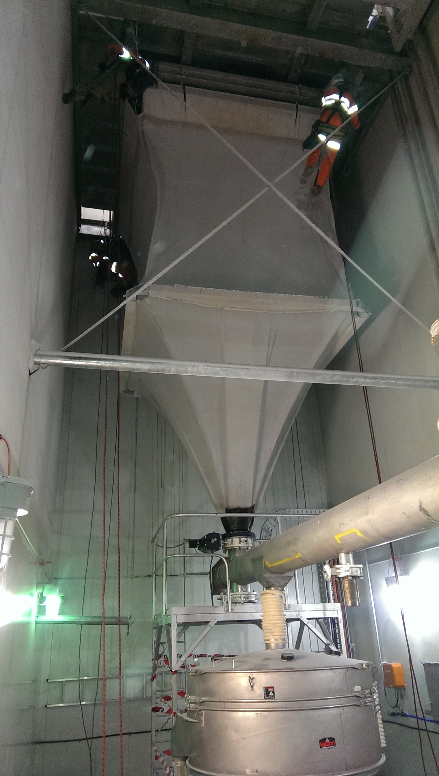 Material Silo Replacement via Rope Access - Ropepro High Access Services