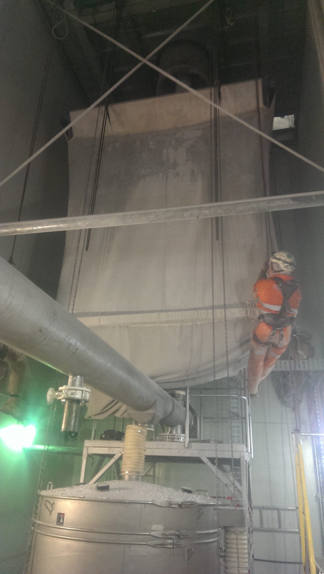 Material Silo Replacement via Rope Access - Ropepro High Access Services